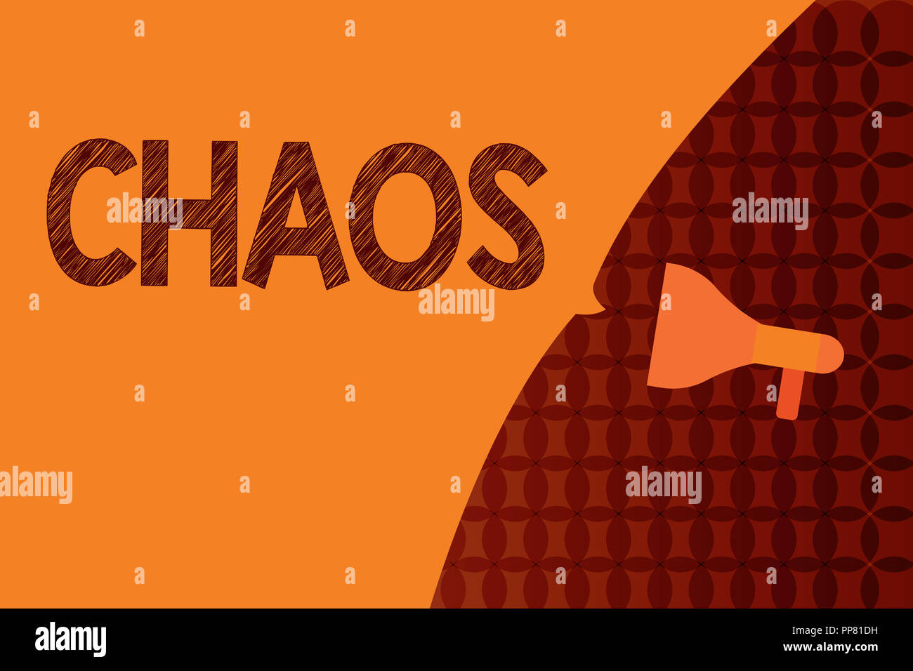 Handwriting text writing Chaos. Concept meaning complete disorder and ...