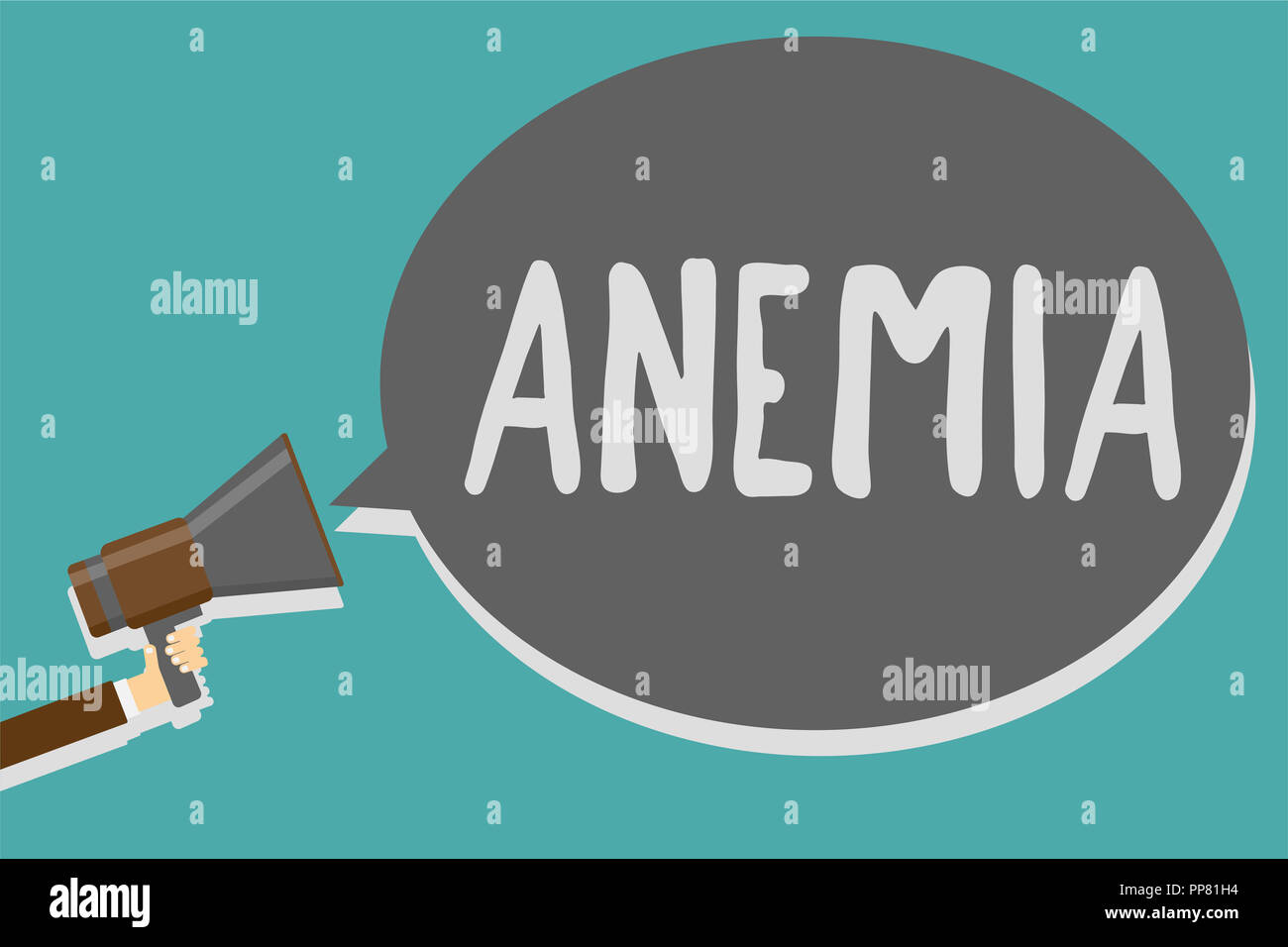 Conceptual hand writing showing Anemia. Business photo text condition ...