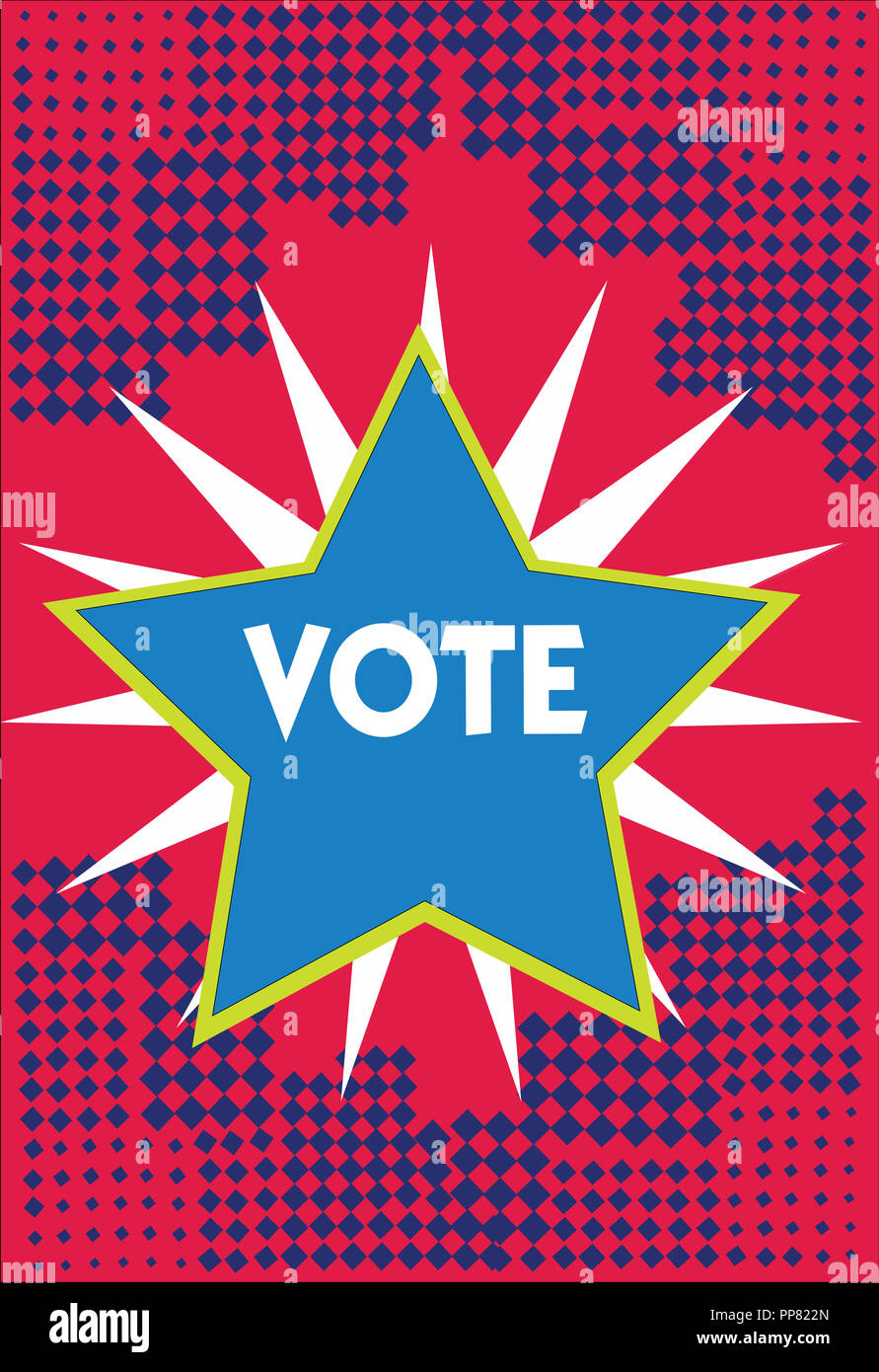 Conceptual hand writing showing Vote. Business photo showcasing Act of ...