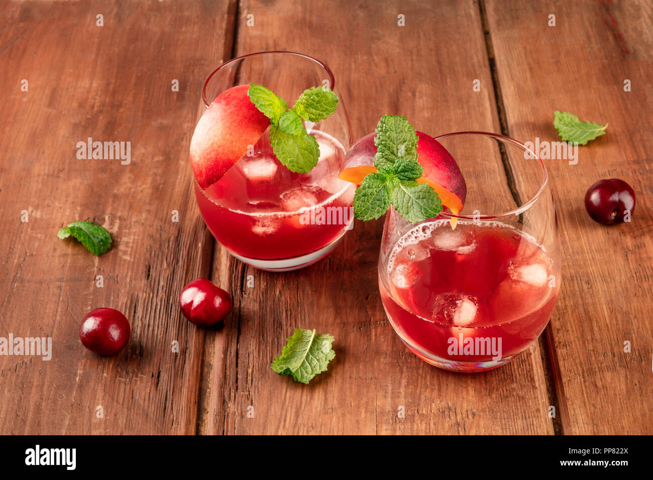 Two cherries cocktail drinks hi-res stock photography and images - Alamy