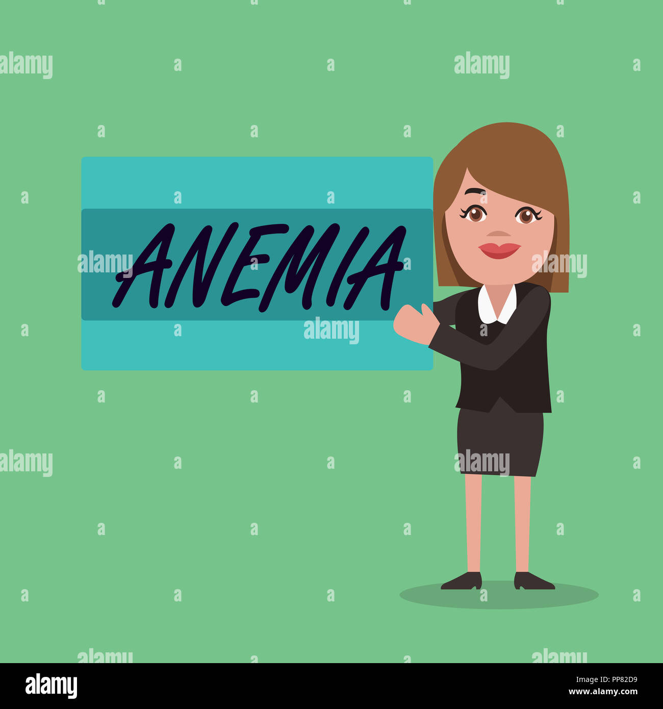Text sign showing Anemia. Conceptual photo condition where there ...