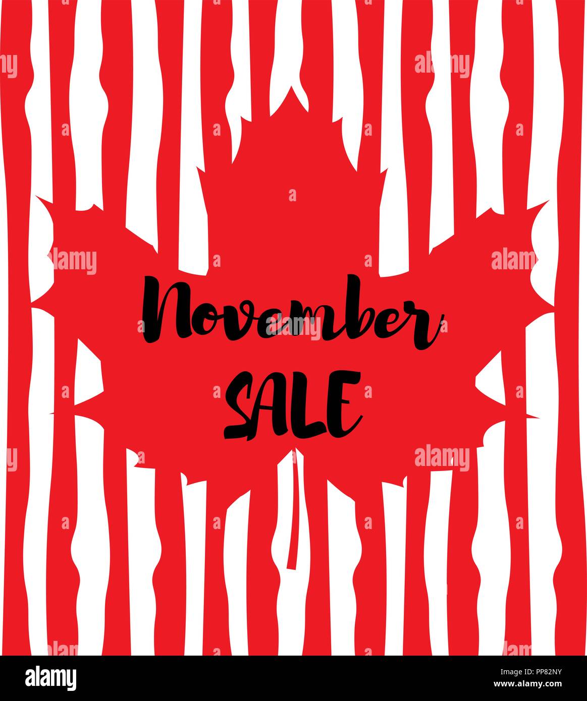 Vector image. Emblem in the form of a maple leaf with a background ...