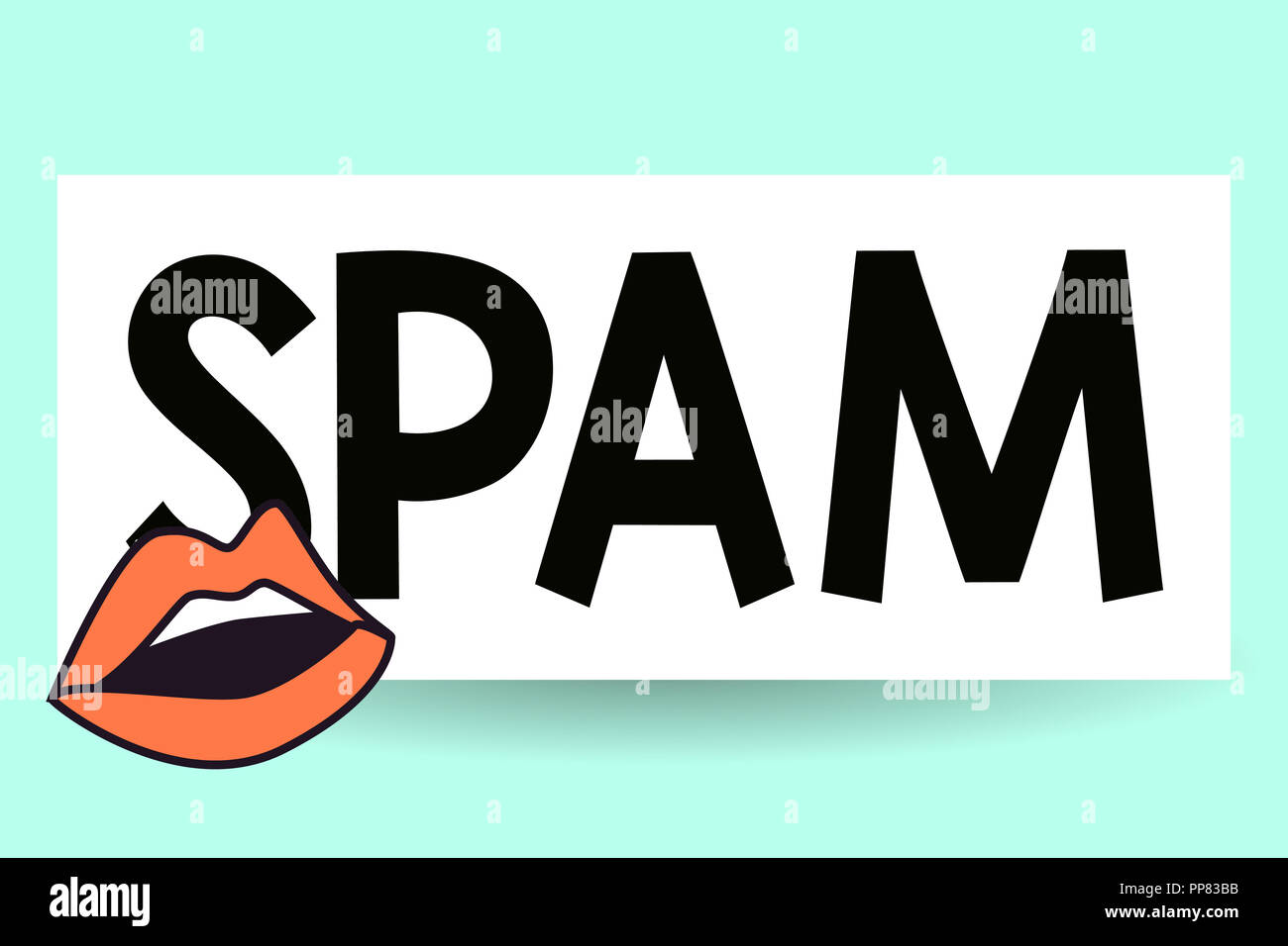 Writing note showing Spam. Business photo showcasing Intrusive ...