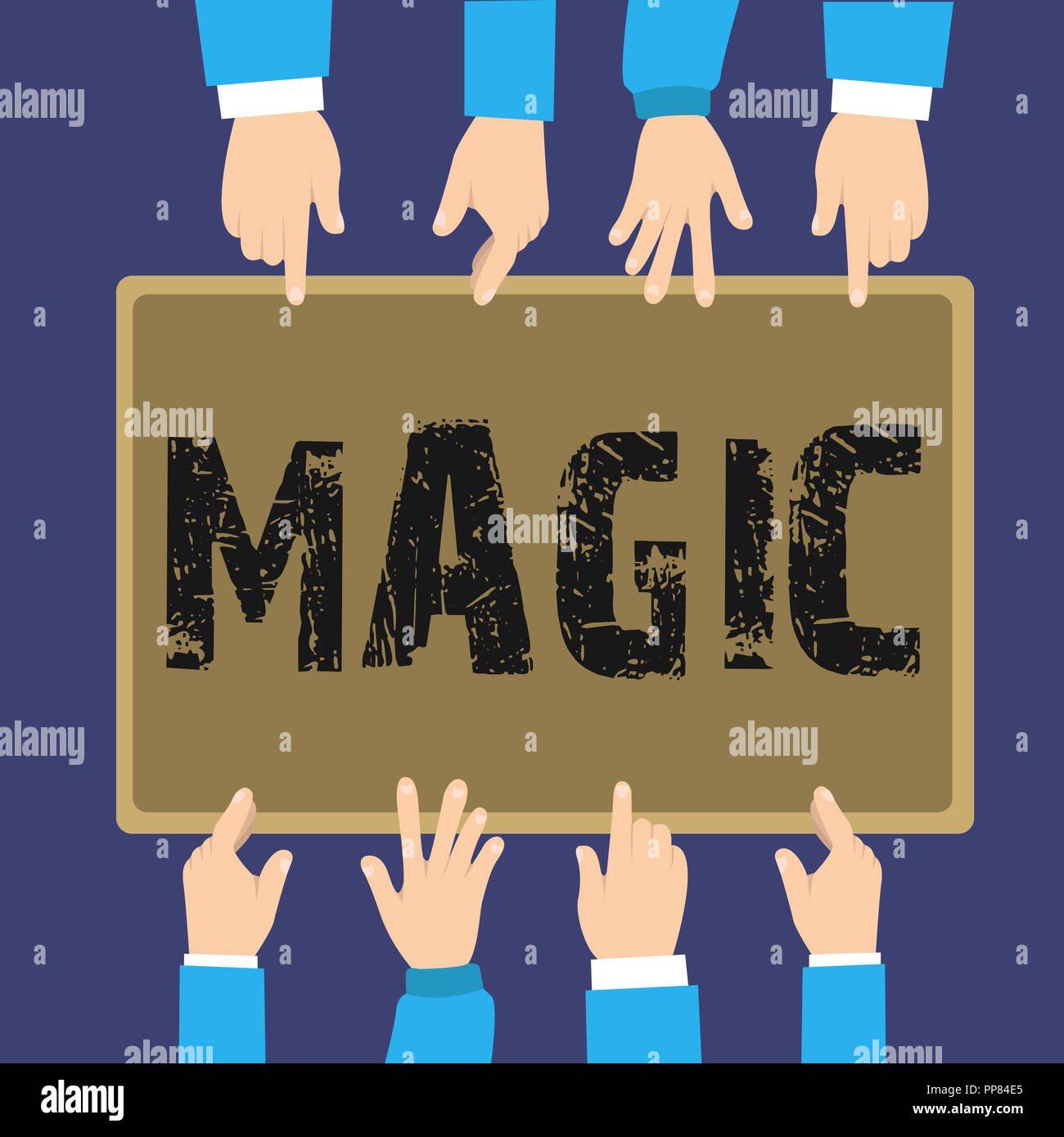 Handwriting text Magic. Concept meaning power of influencing events ...