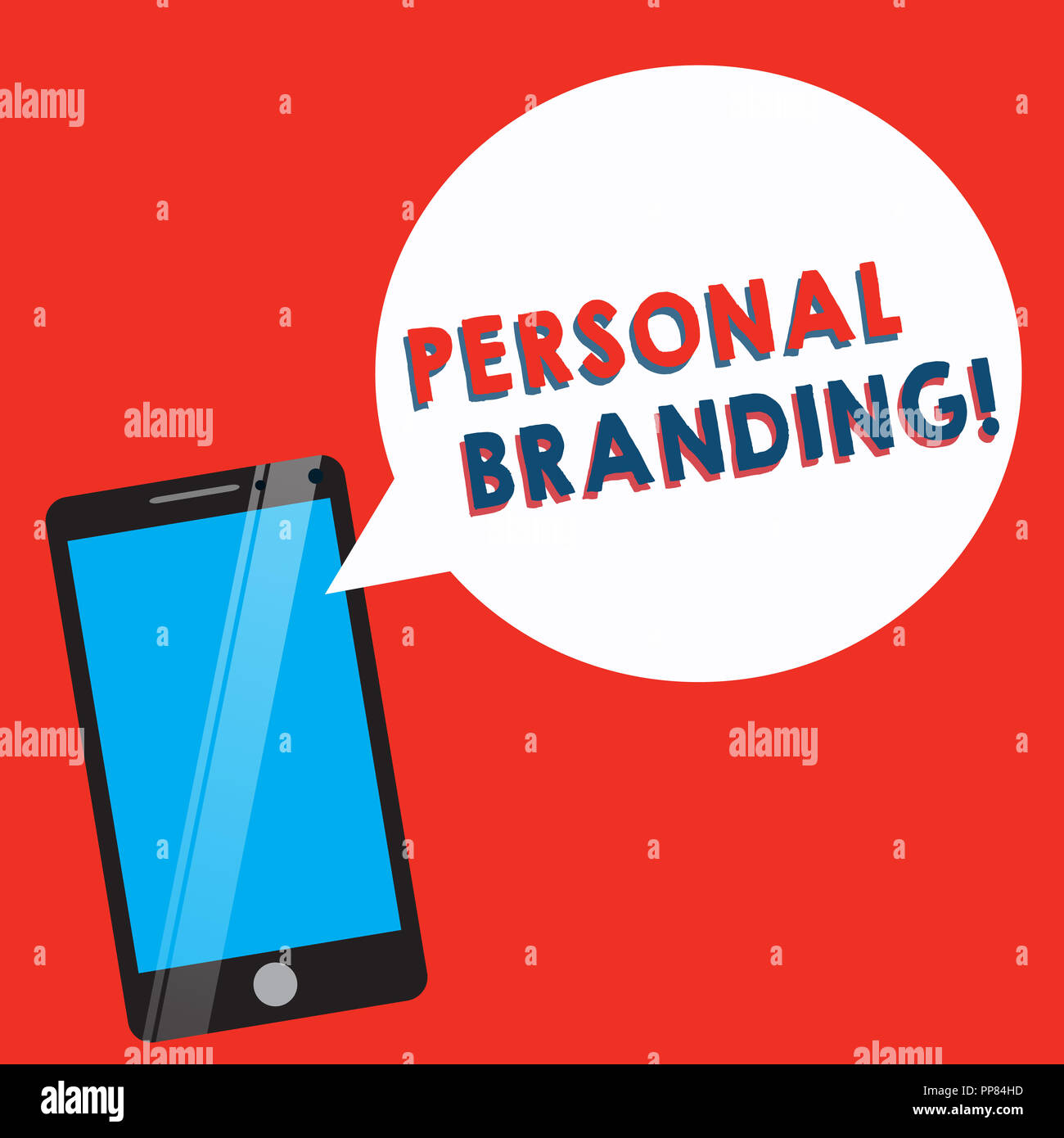Conceptual hand writing showing Personal Branding. Business photo showcasing Practice of People ...