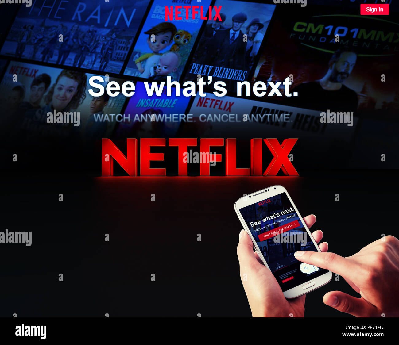 Netflix, Netflix Background Design Stock Photo - Alamy