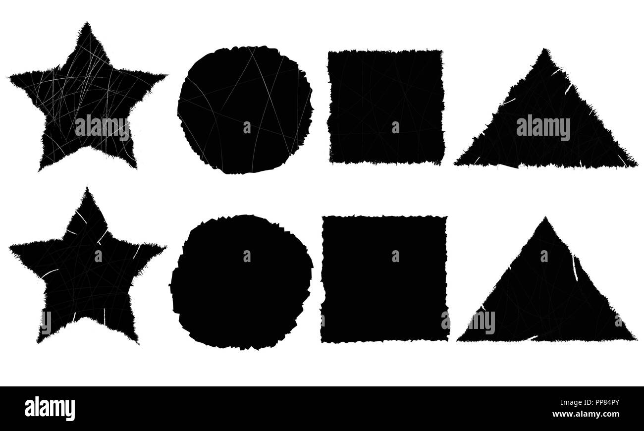 Vector set of templates in the form of various geometric shapes with ...