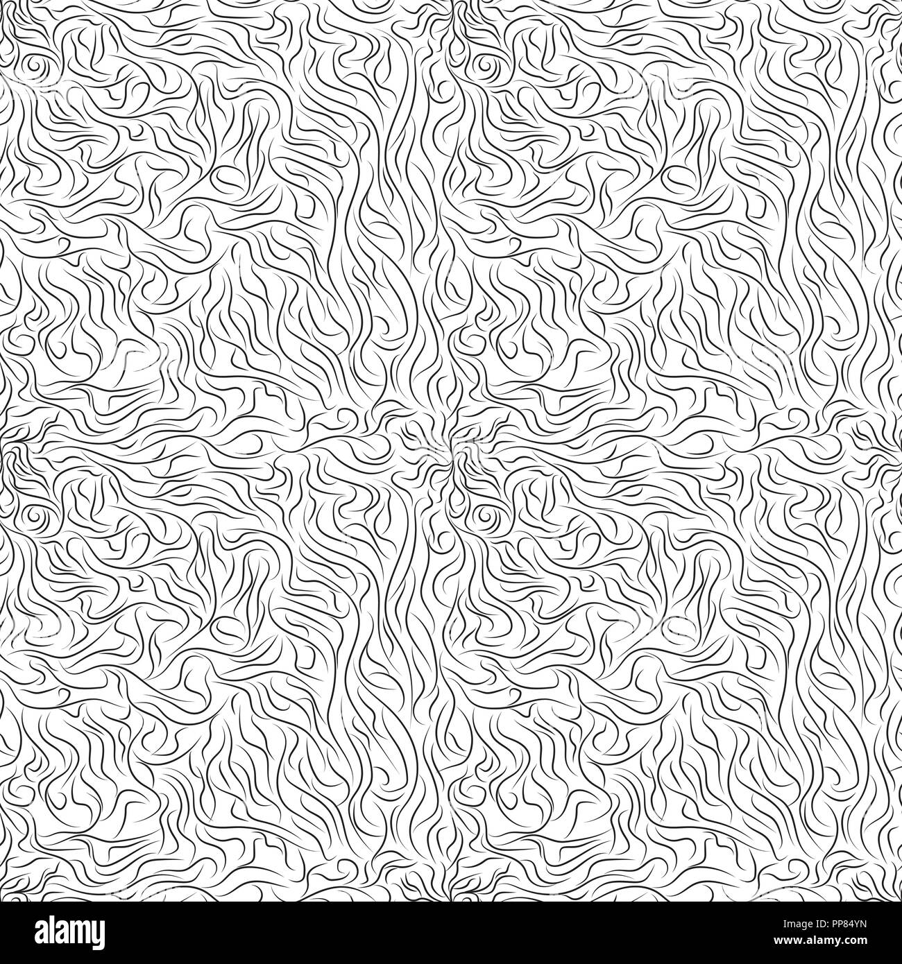 Seamless texture with lots of curves randomly distributed Stock Vector ...