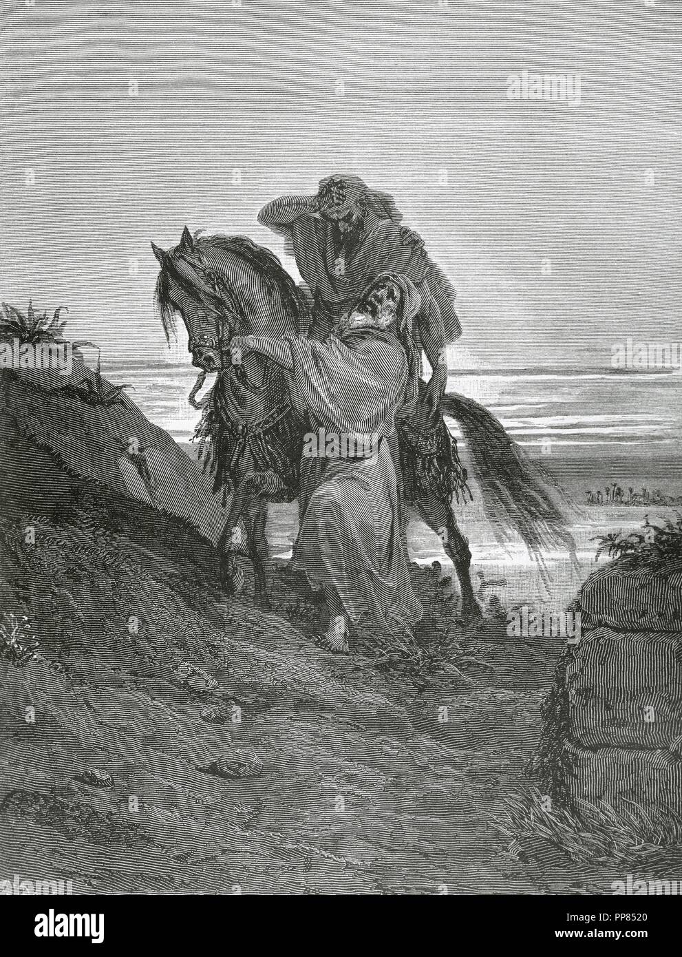 Parable of the Good Samaritan. Gospel of Luke. Engraving by Gustave ...