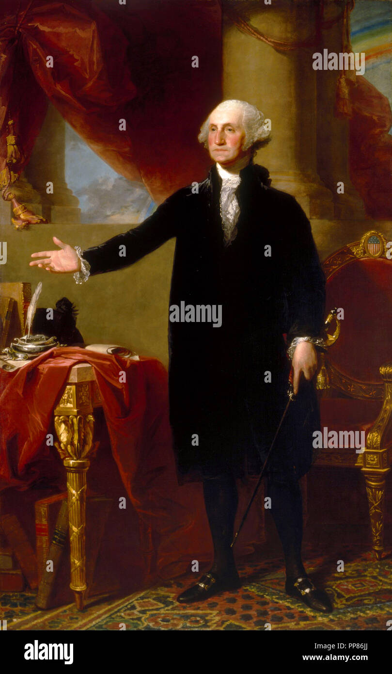 George washington portrait painting hi-res stock photography and images ...