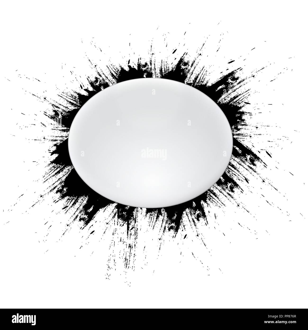 Vector illustration of a pattern with ovals and splashes Stock Vector ...