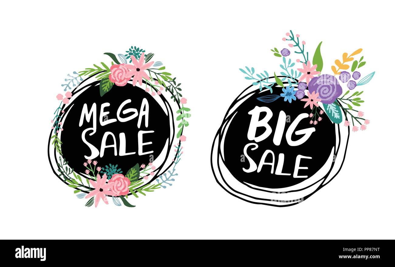 Sale. Hand drawn word tag Stock Vector Image & Art - Alamy