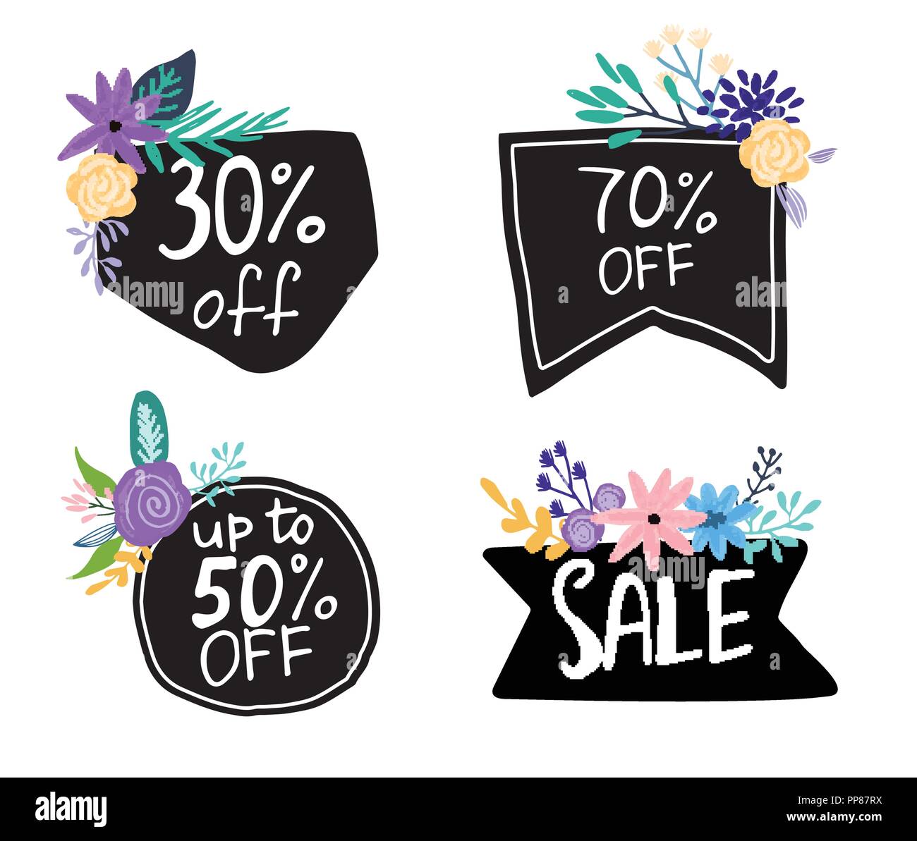 Sale. Hand drawn word tag Stock Vector Image & Art - Alamy