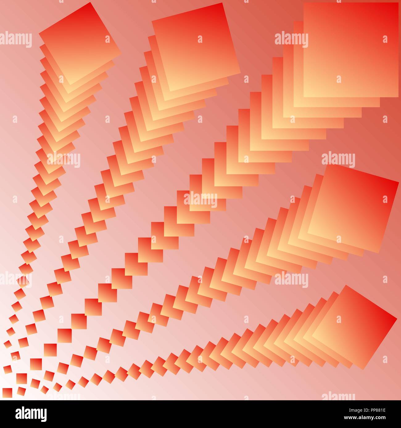 Vector illustration of abstraction in several columns of squares Stock ...