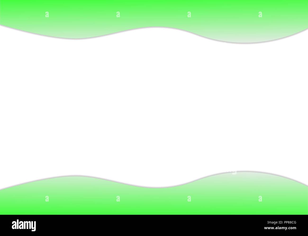 Vector illustration background with wavy stripes at the top and bottom ...