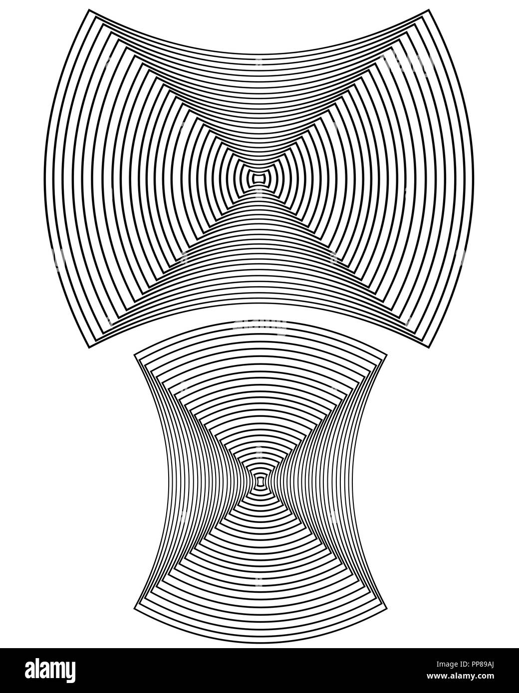 Vector illustration of abstract shapes of the lines Stock Vector Image ...