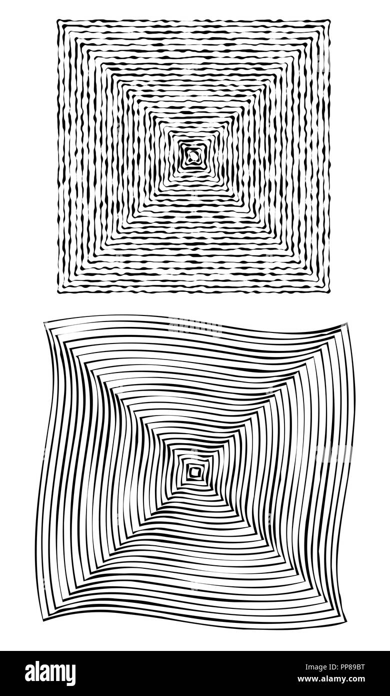 Vector illustration of abstract shapes of the lines Stock Vector Image ...