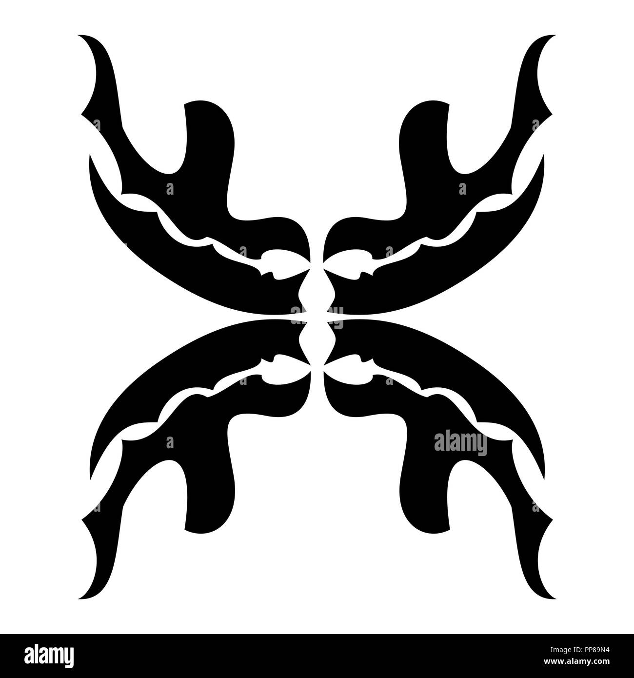 Vector illustration of abstract black pattern Stock Vector Image & Art ...