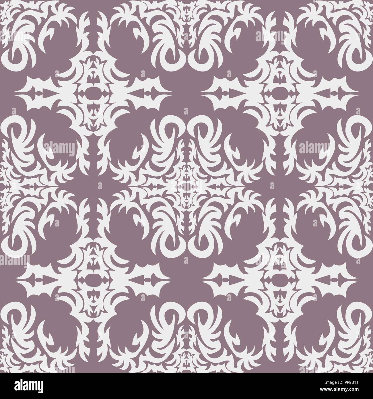 Vector illustration of seamless texture with decorative ornaments Stock ...