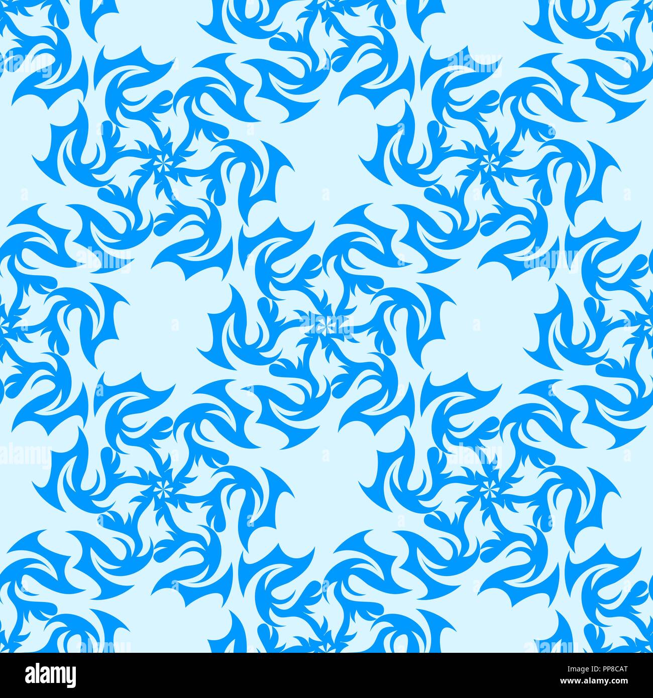 Vector illustration of seamless texture with decorative ornaments Stock ...