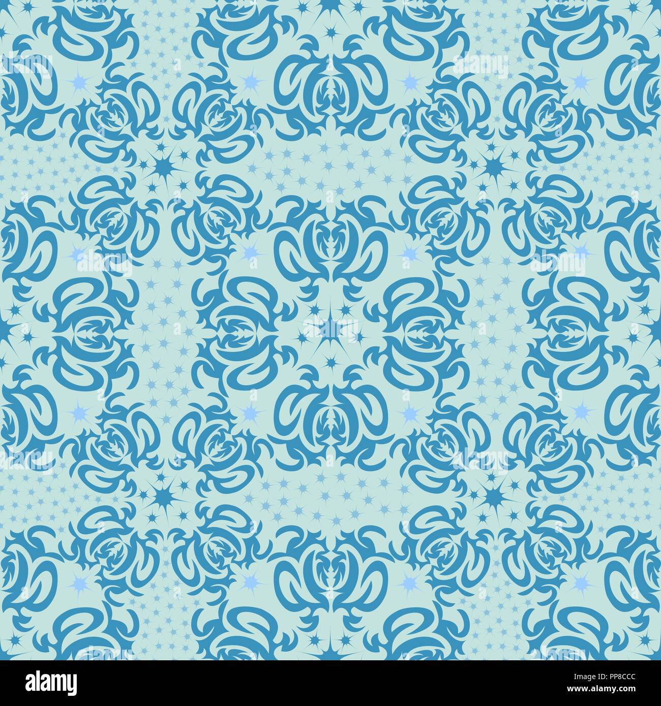 Vector illustration of seamless texture with decorative ornaments Stock ...