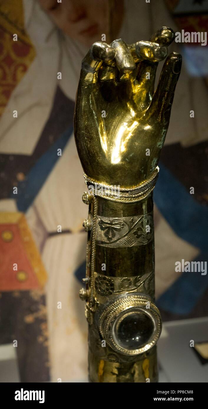 Silver gilt reliquary for a finger bone of St. Bridget, Ostergotland ...