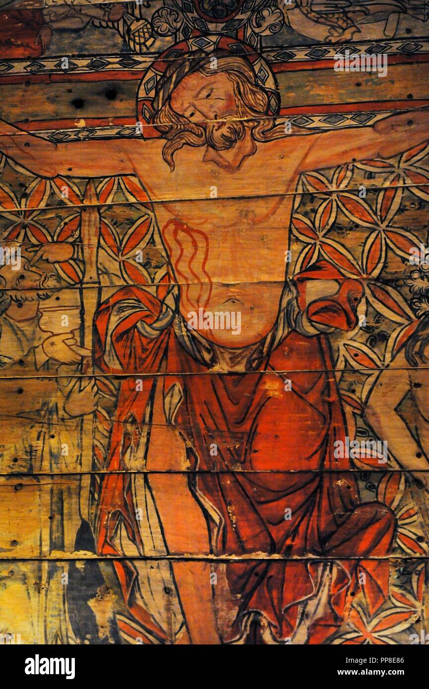 Medieval Painting Christ Crucifixion High Resolution Stock Photography ...