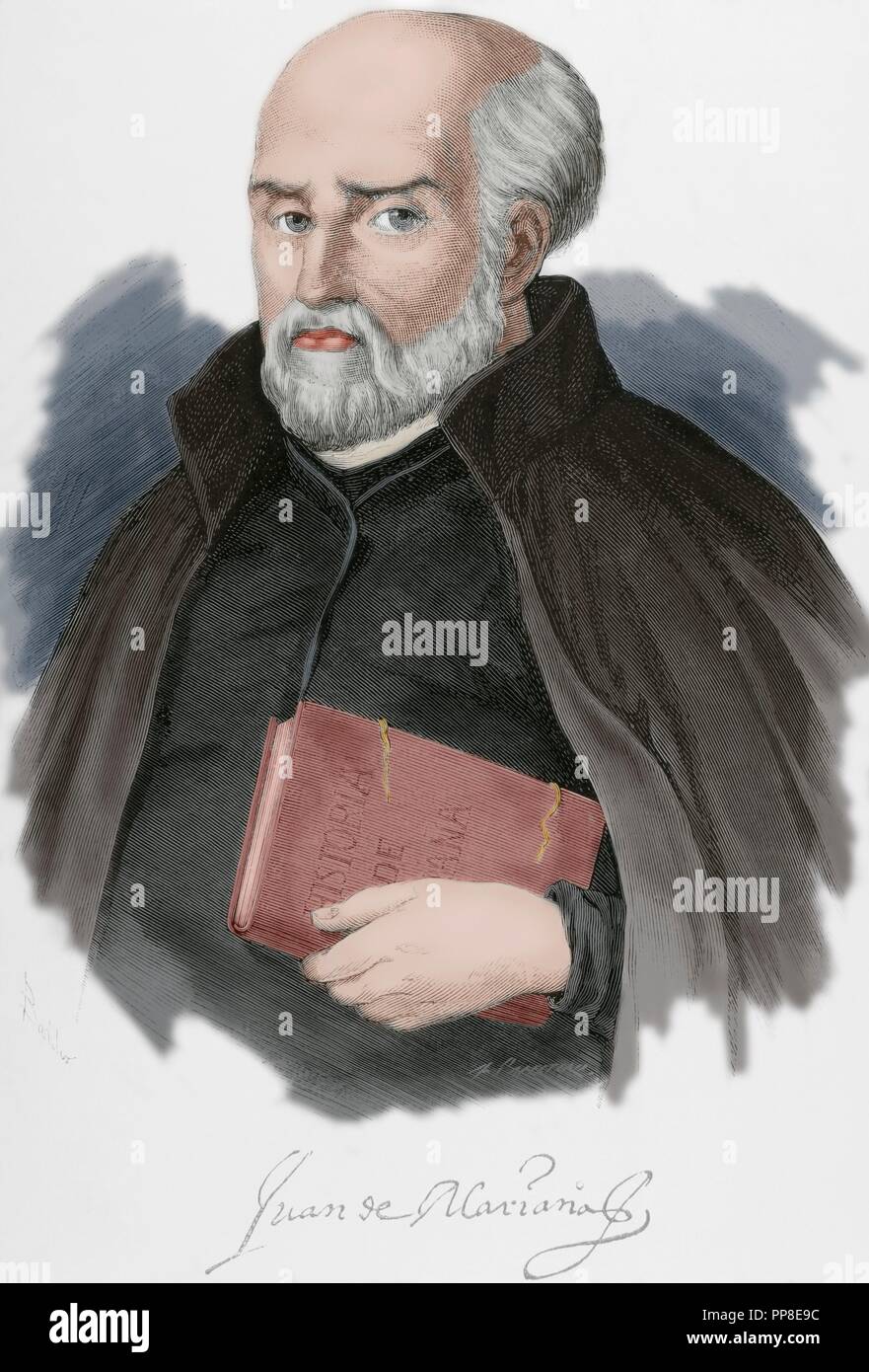 Juan de Mariana or Father Mariana (1536-1624). Spanish Jesuit priest ...