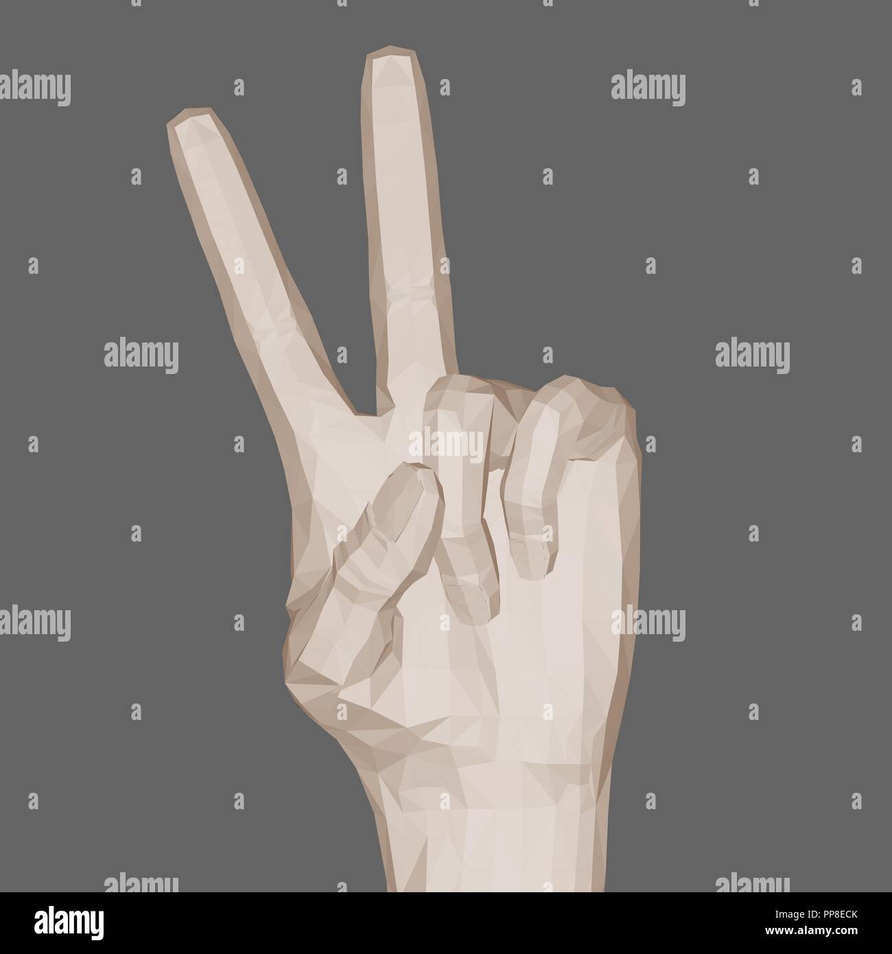 Man hand v shape fingers victory hi-res stock photography and images ...