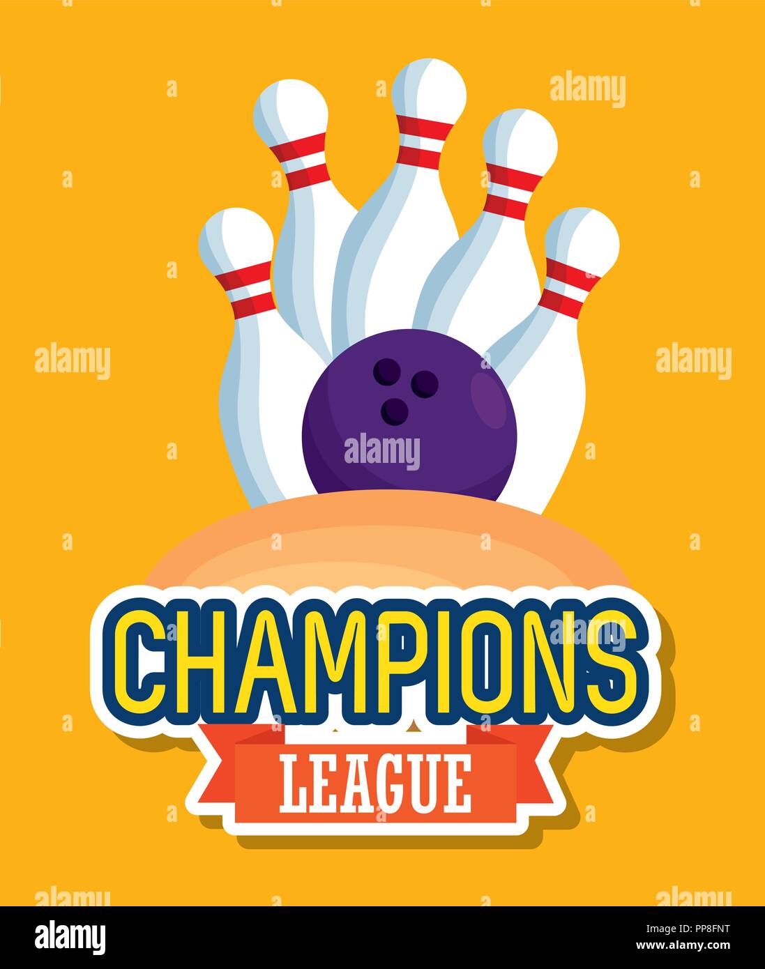 bowling champions league icons Stock Vector Image & Art - Alamy
