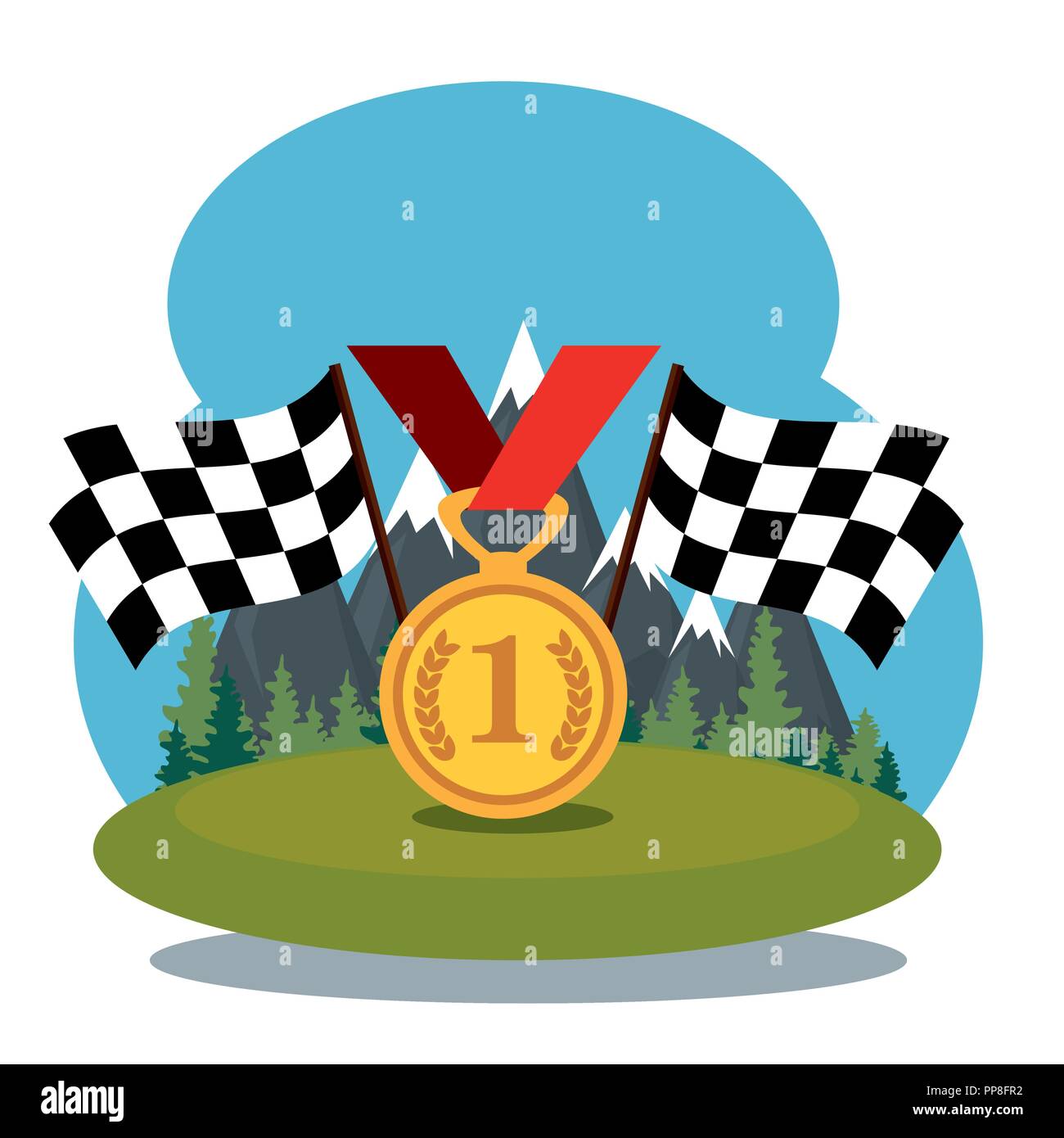 First prize school medal Stock Vector Images - Alamy
