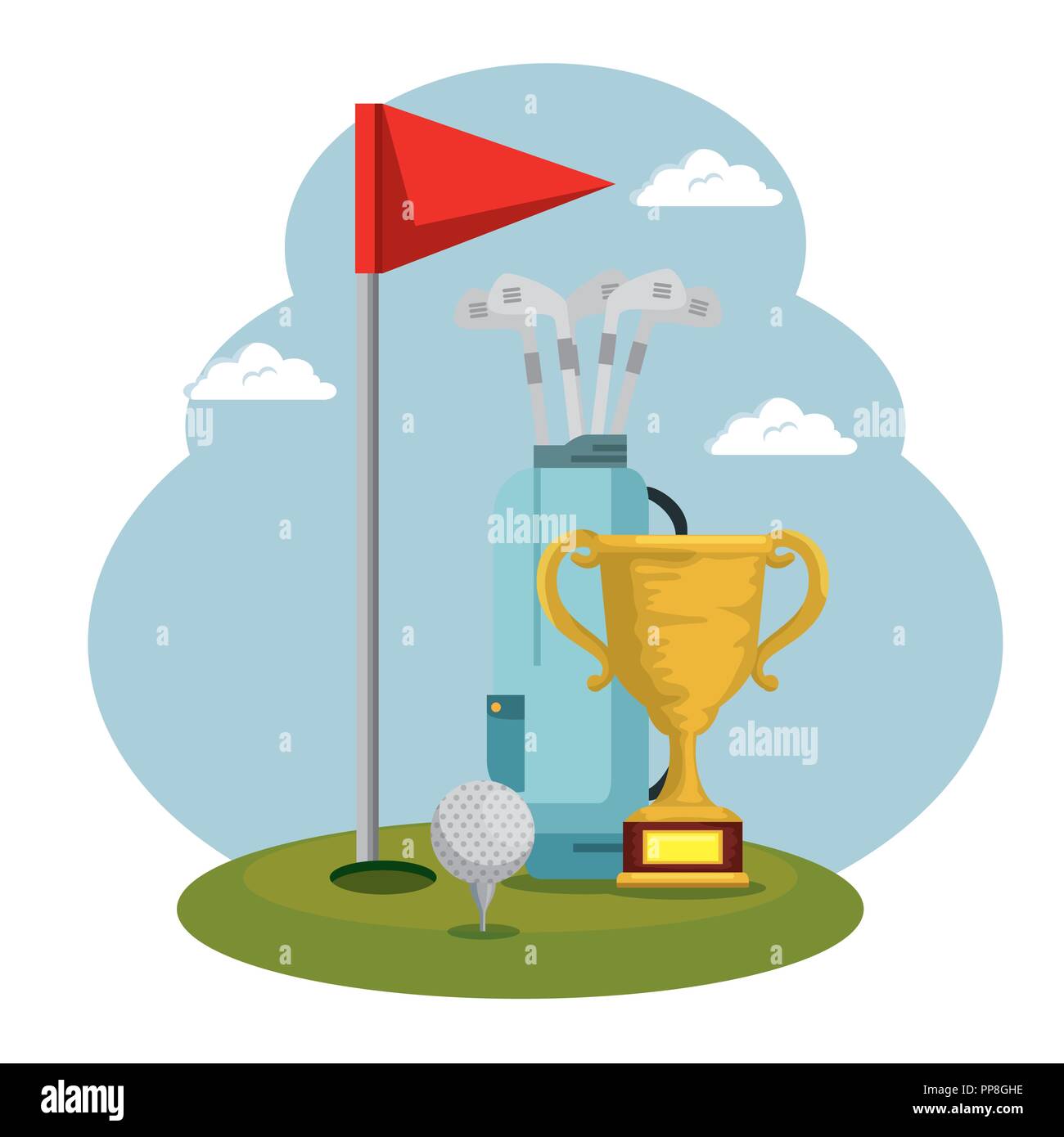 Golf hole cup Stock Vector Images - Alamy