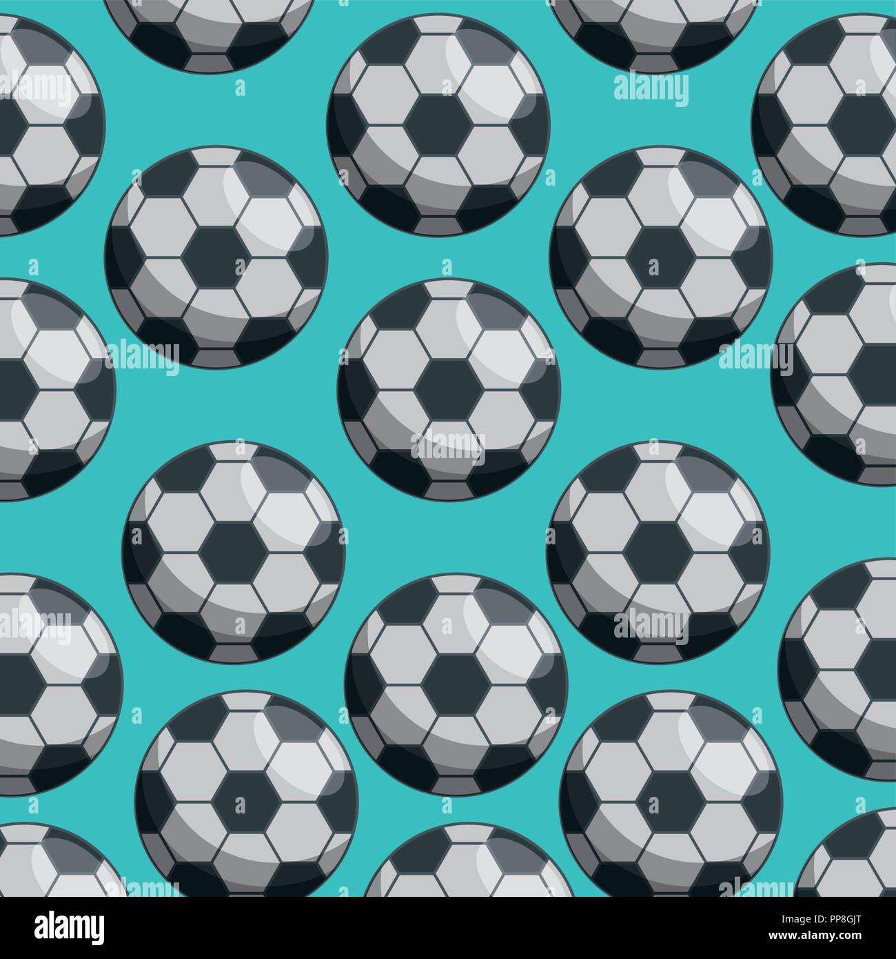 soccer sport balls pattern background Stock Vector Image & Art - Alamy