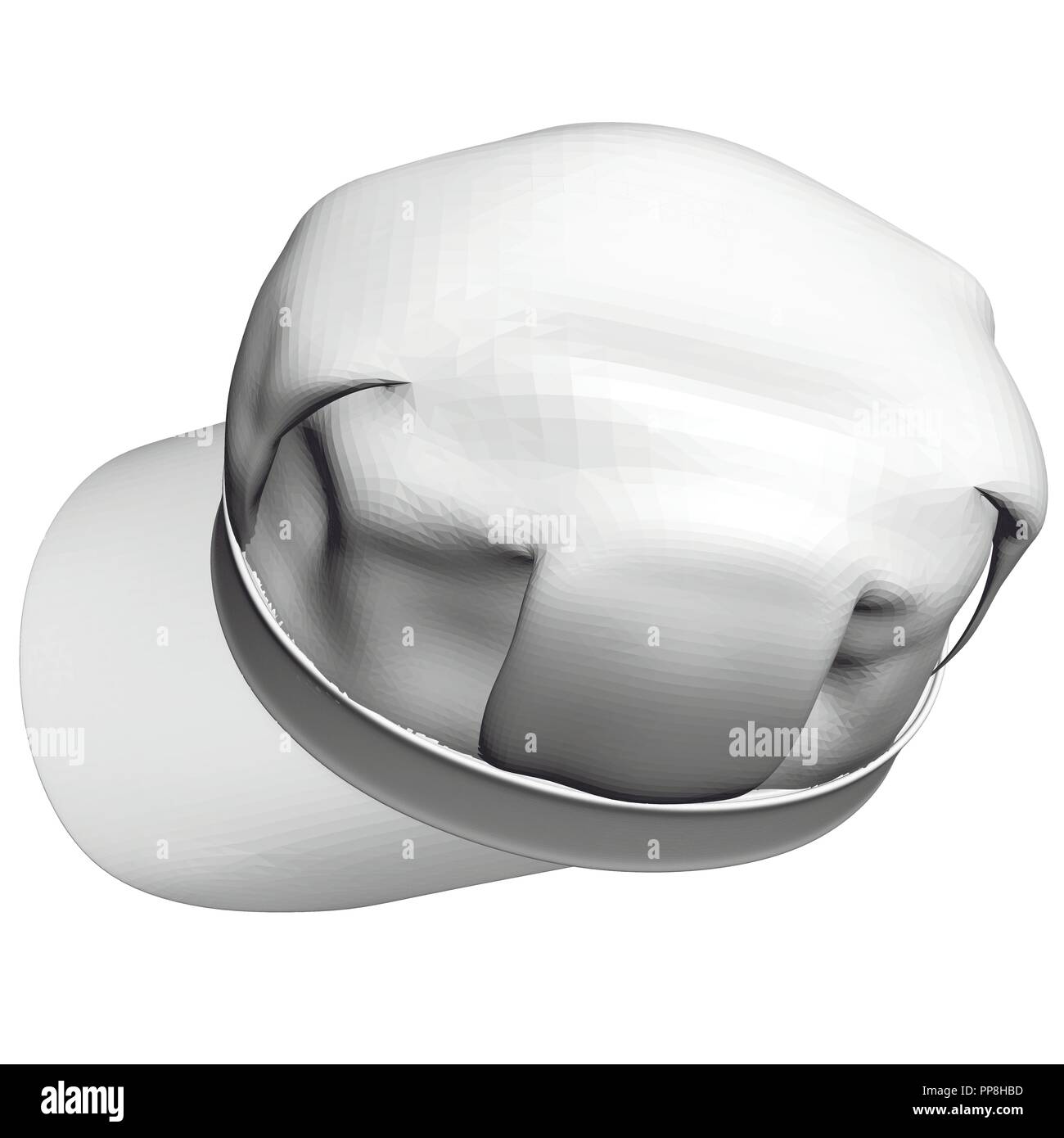 Vector illustration of a fashionable cap with a visor. Design solution ...