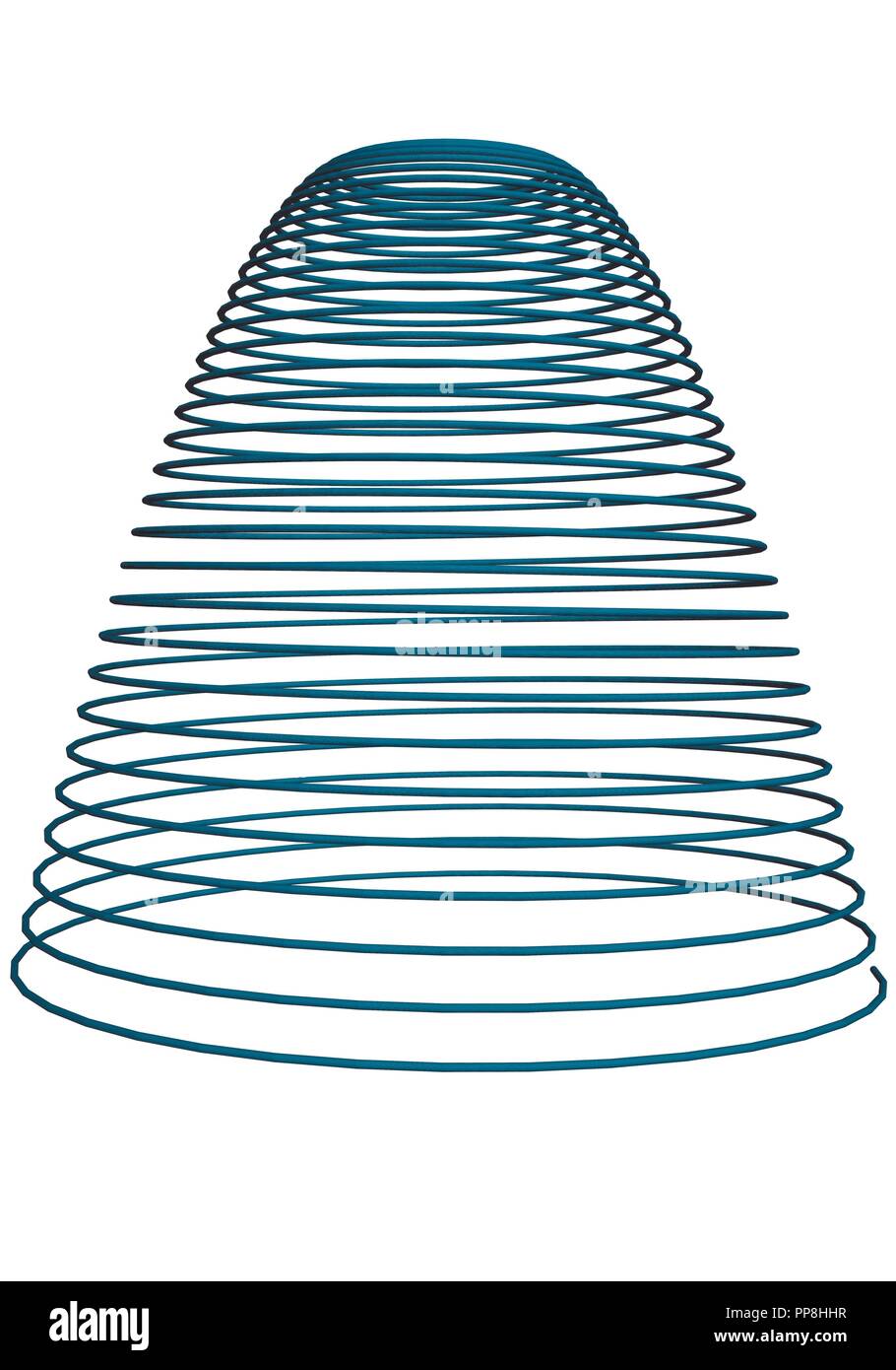 Vector illustration with a spiral 3d. Background with a spiral going up ...