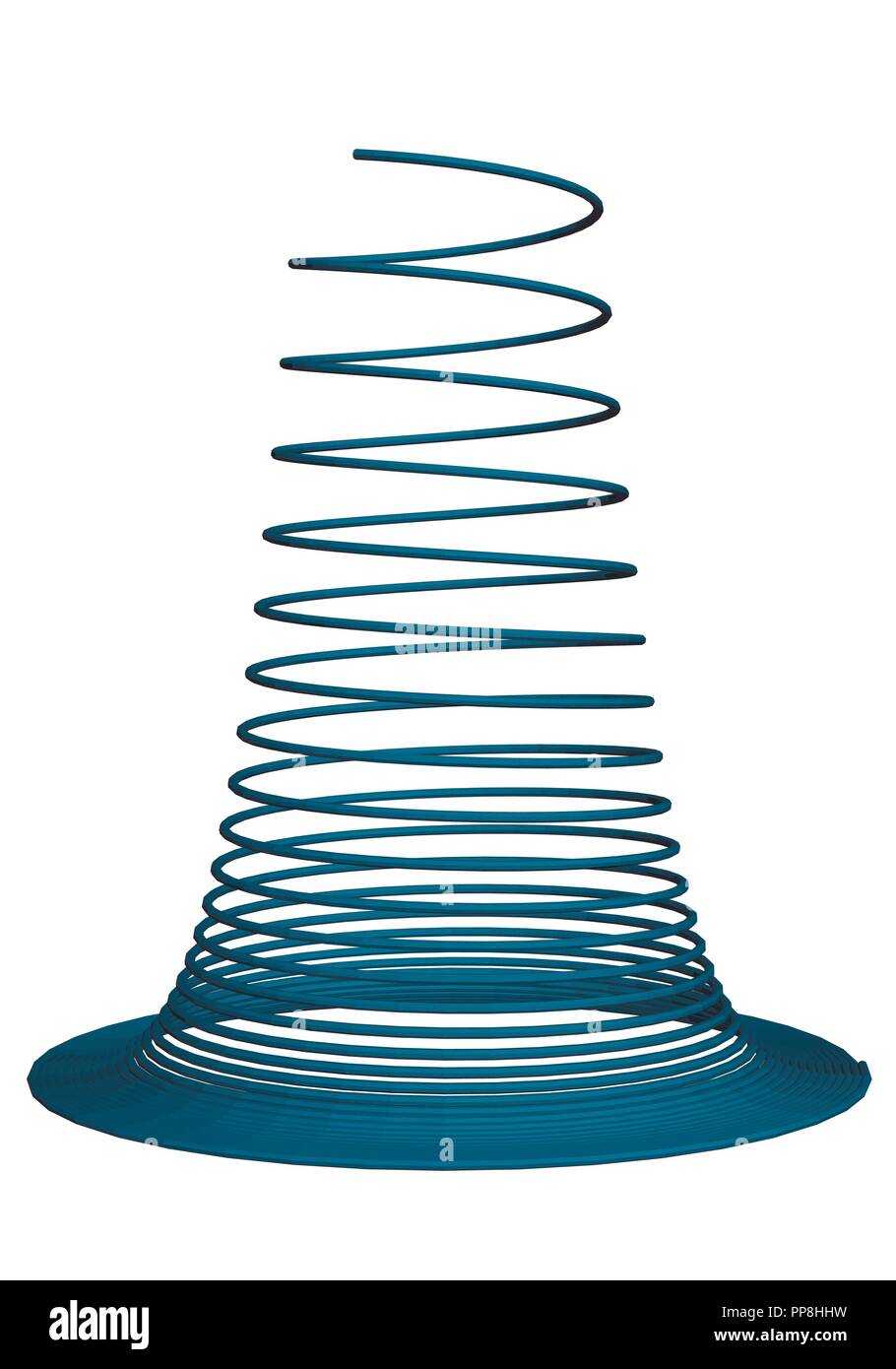 Vector illustration with a spiral 3d. Background with a spiral going up ...