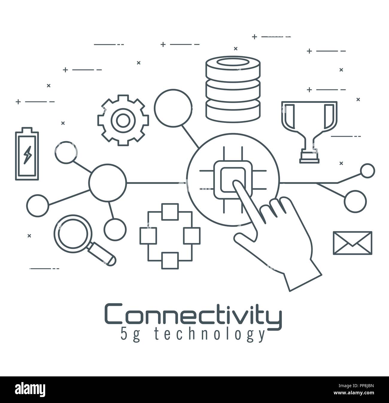 connectivity 5g technology icons Stock Vector Image & Art - Alamy