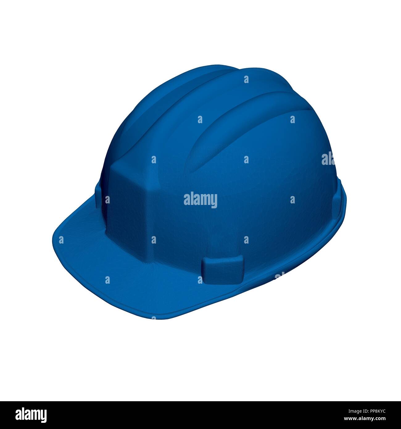 Vector illustration of a blue helmet builder 3d. Isometry Stock Vector ...