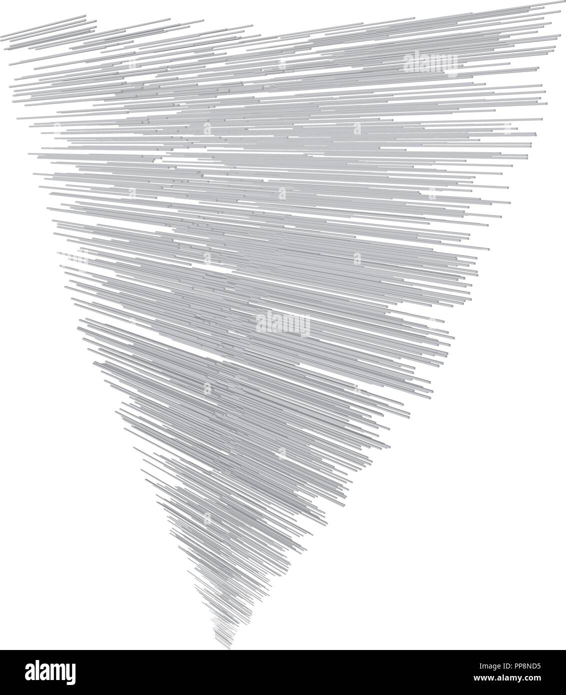 A vortex from a set of rectangles 3D. Vector illustration Stock Vector ...