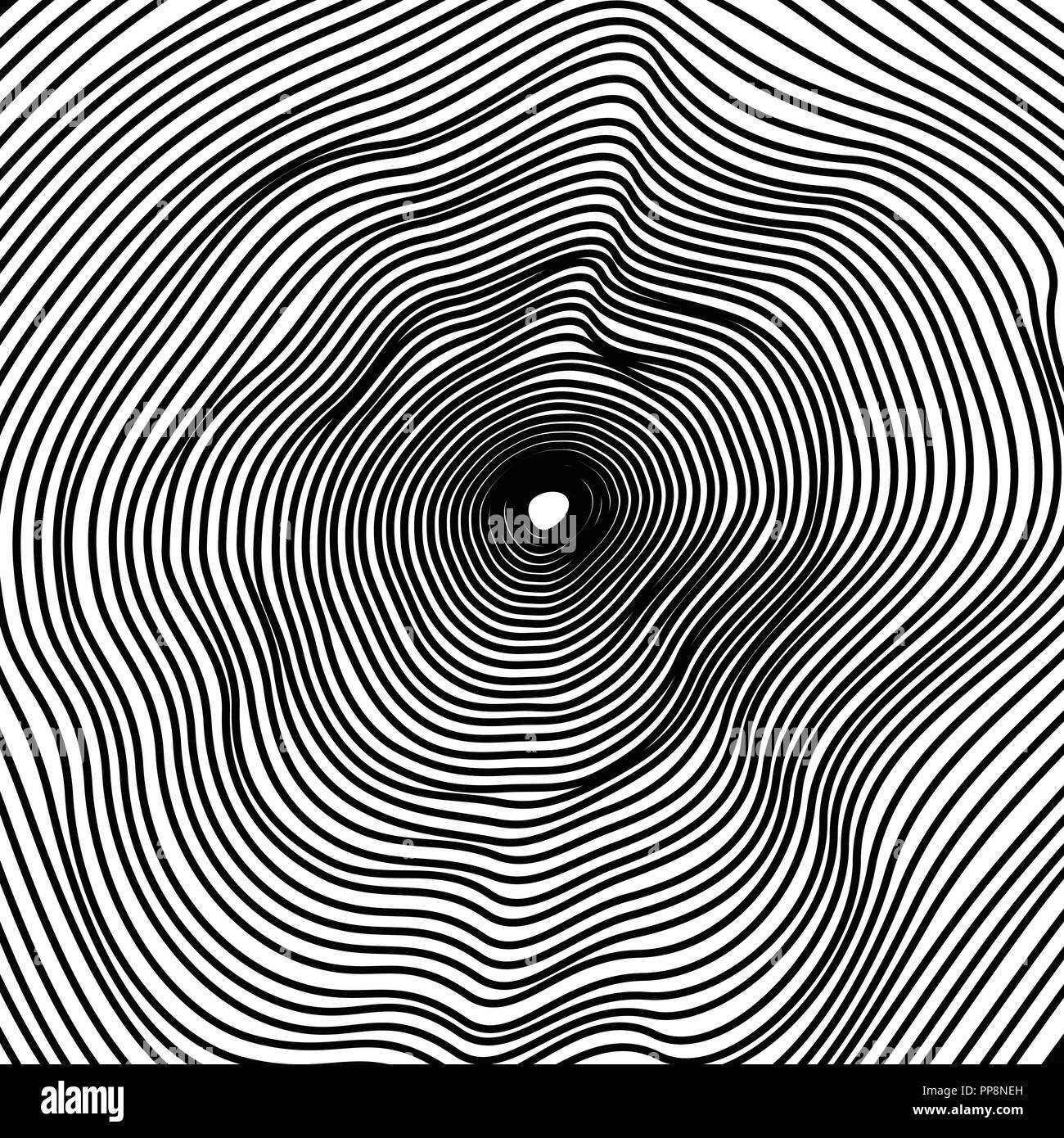 Background with lines in a circle. Vector illustration Stock Vector ...