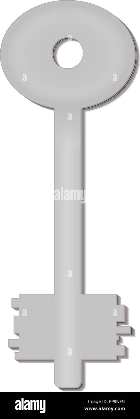 Key isolated on white background. Vector illustration Stock Vector ...