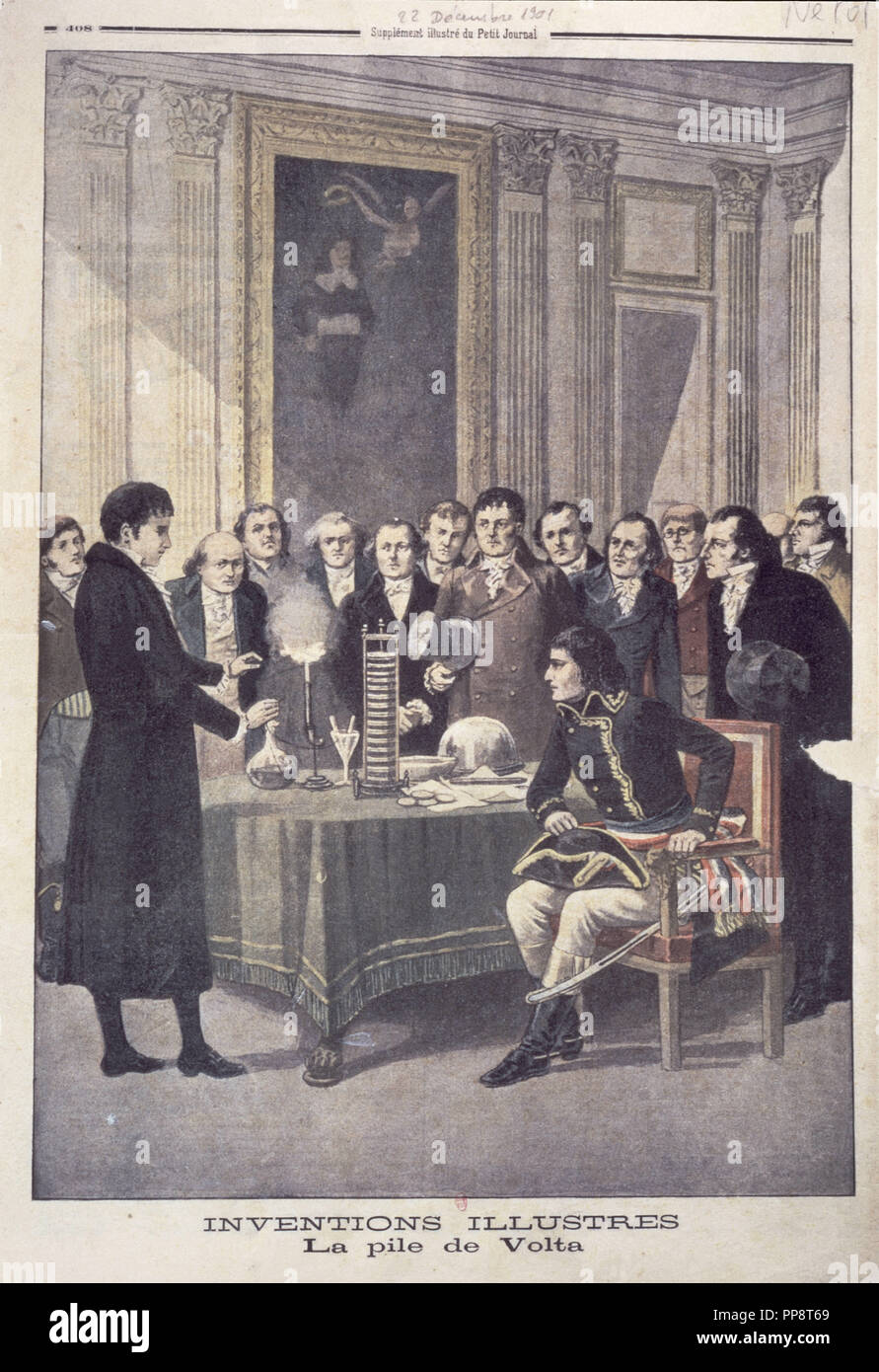 Napoleon and alessandro volta hi-res stock photography and images - Alamy