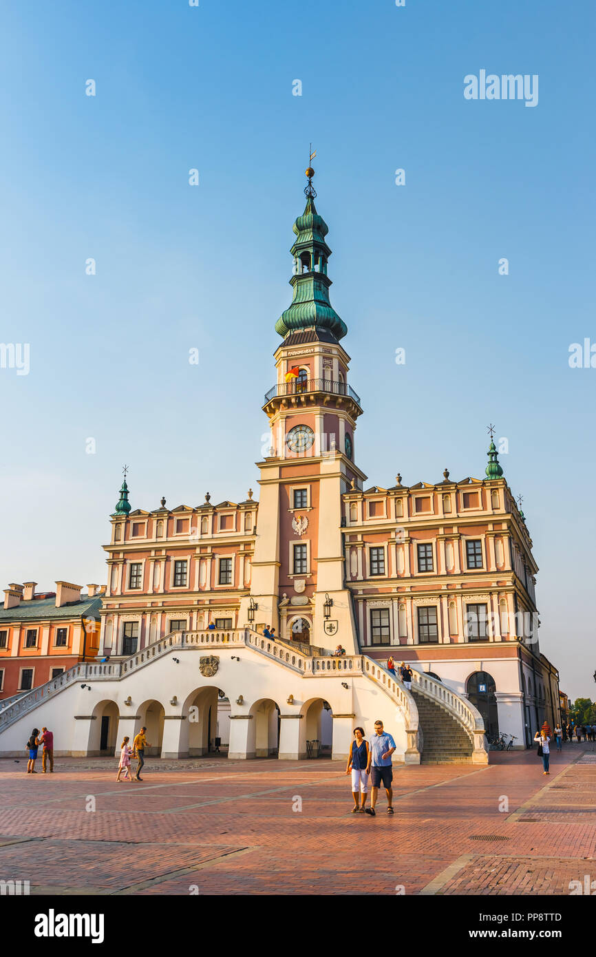 Zamosc, Poland - September 01, 2018: Great Market Square. Great example ...