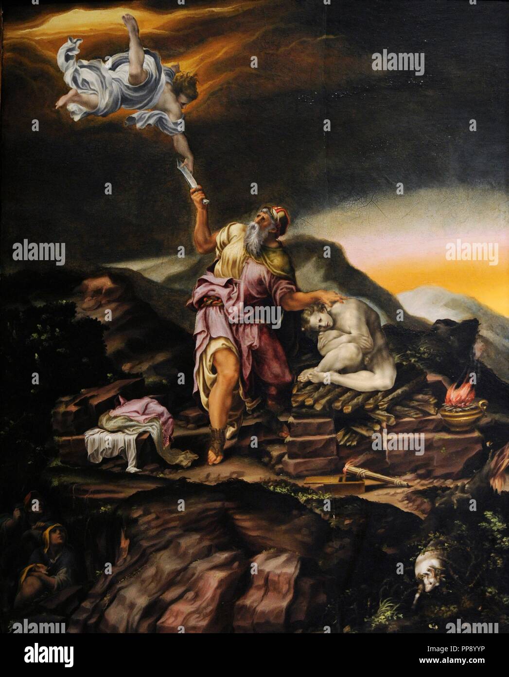 Lelio Orsi (1511-1587). Italian painter. Sacrifice of Abraham, 1555 ...