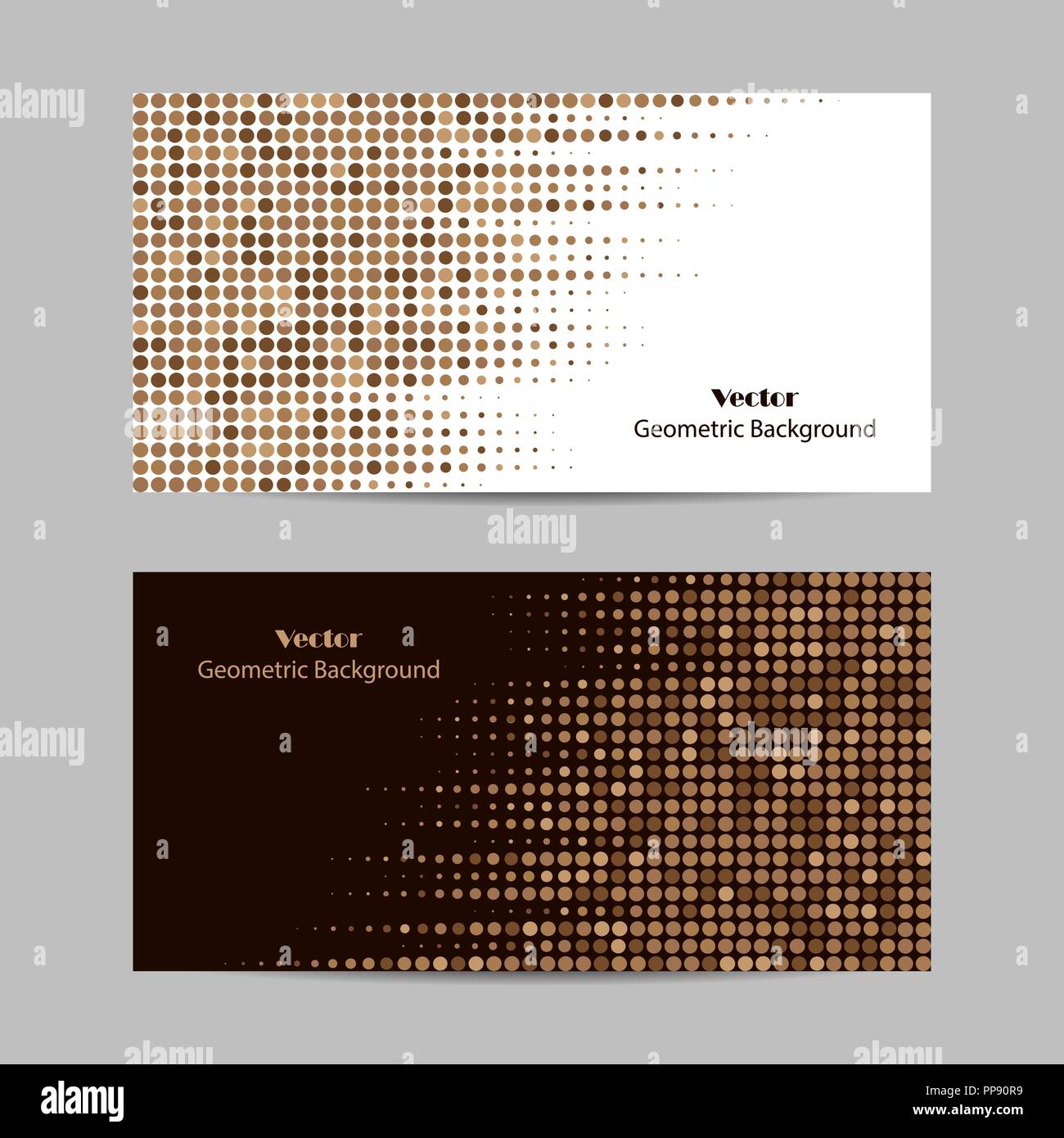 Abstract brown dotted background. Halftone. Vector illustration Stock ...