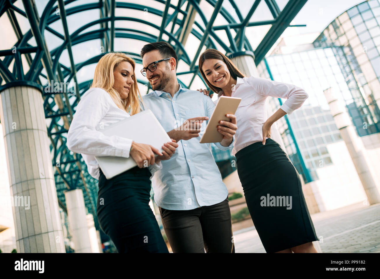 Business people having fun in office Stock Photo - Alamy