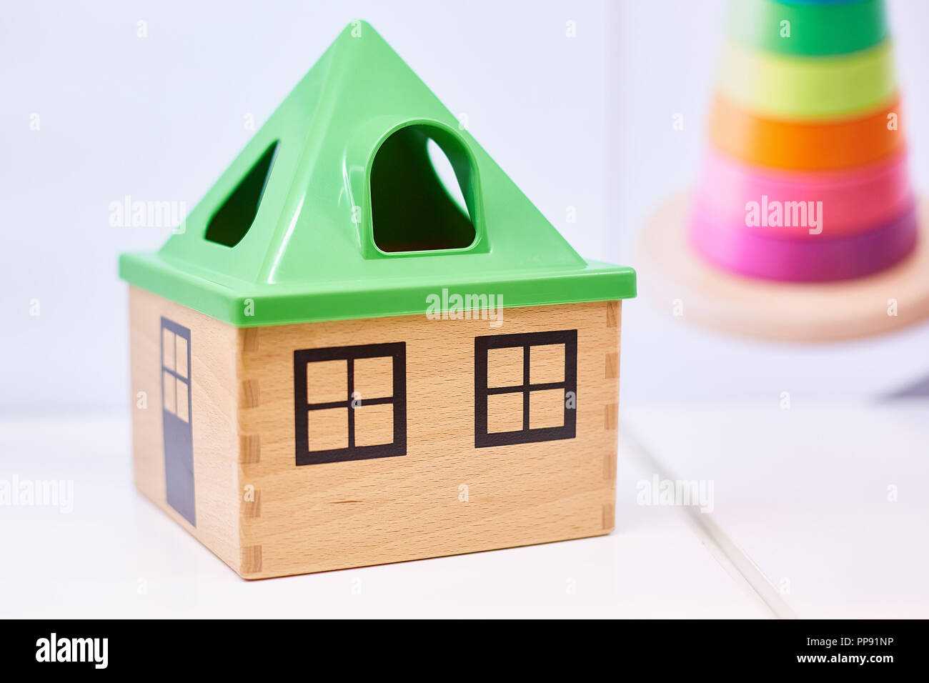 children's toy house. children's toys collection Stock Photo - Alamy