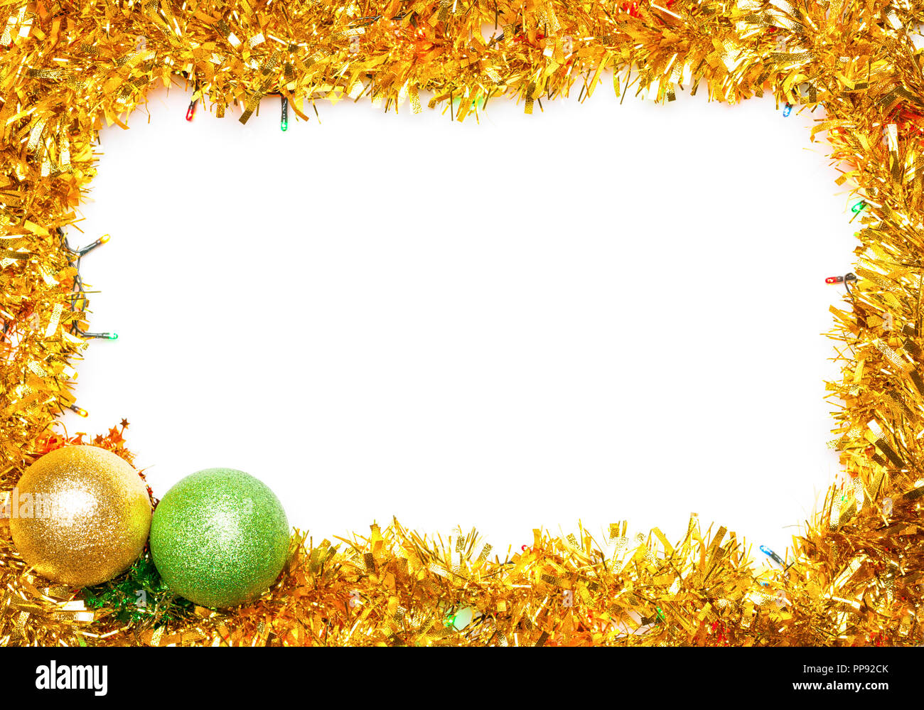 Tinsel border frame hi-res stock photography and images - Alamy