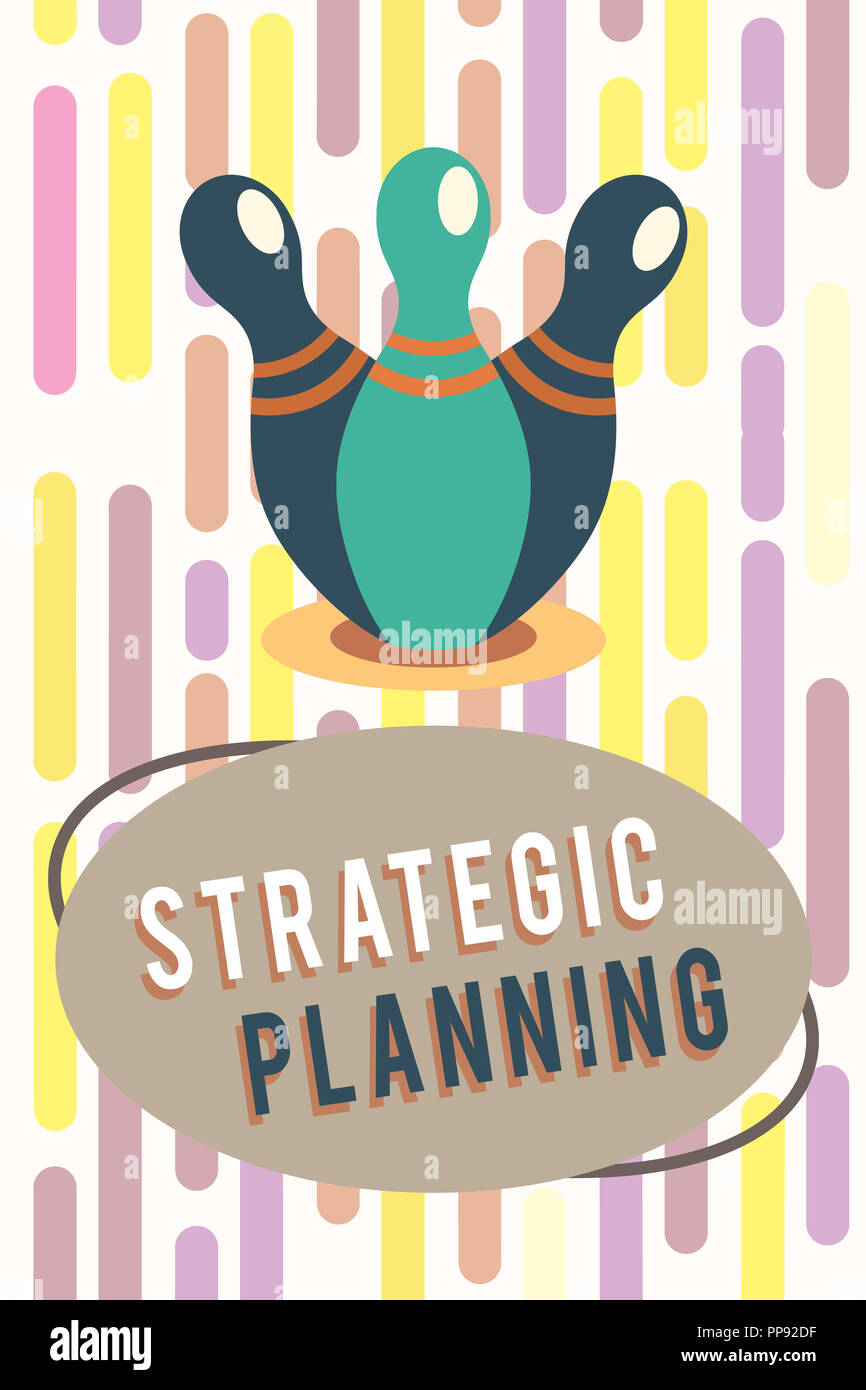 Text sign showing Strategic Planning. Conceptual photo Organizational ...