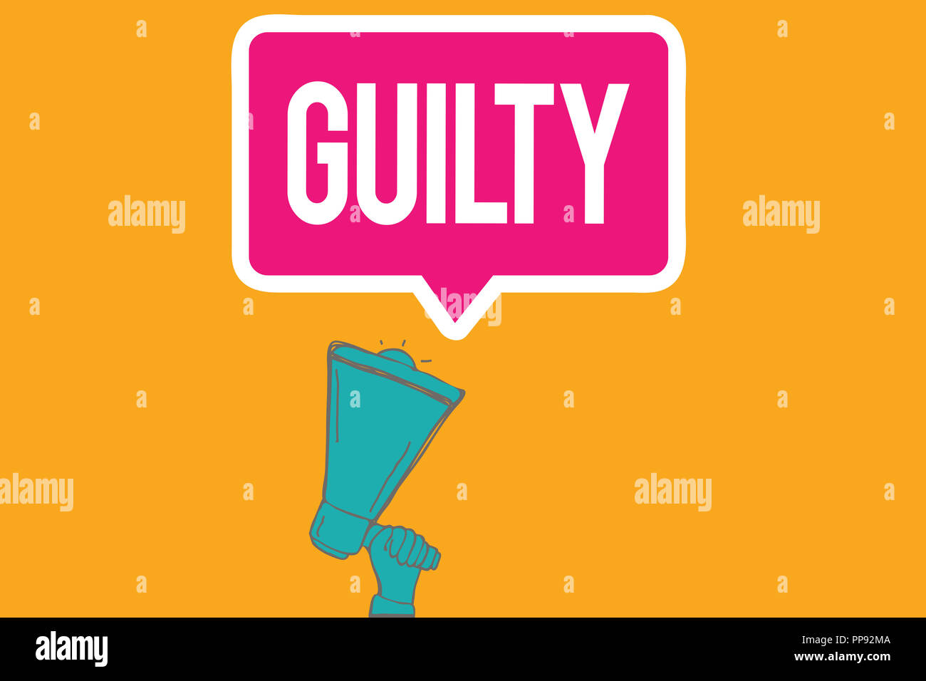 Writing note showing Guilty. Business photo showcasing culpable of or ...